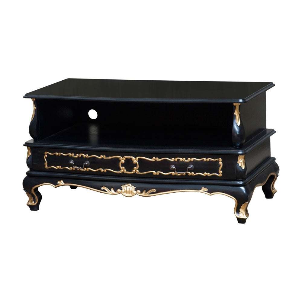 Gothic Style Tv Cabinet Custom Gray Painted Entertainment Center